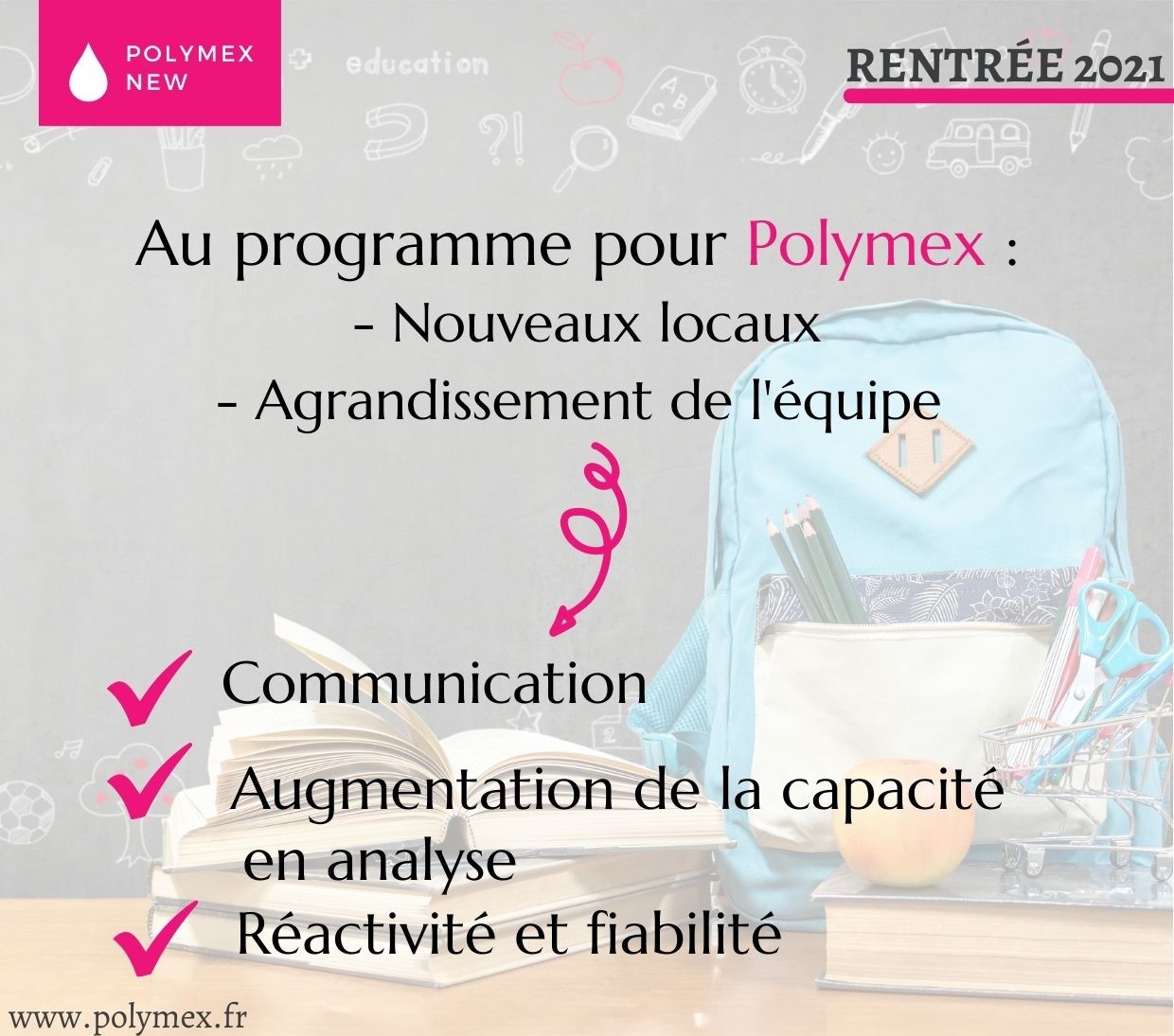LA RENTRÉE CHEZ POLYMEX ! - Laboratoire d’analyse, d’étude et expertise ...